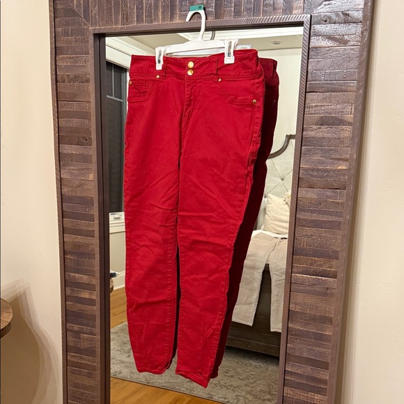 IMAN | Jeans | Iman Vibrant Red Womens Skinny Jeans | Poshmark